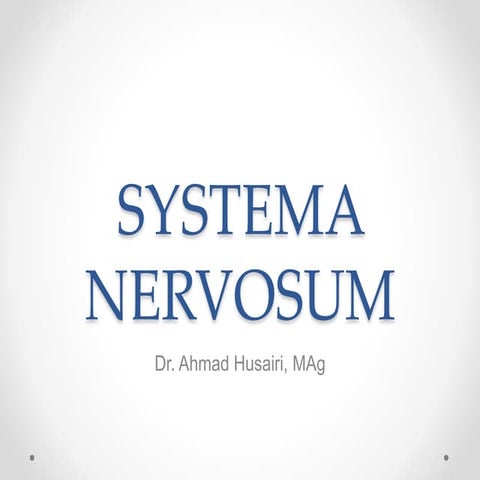 Systema nervosum | PPTX