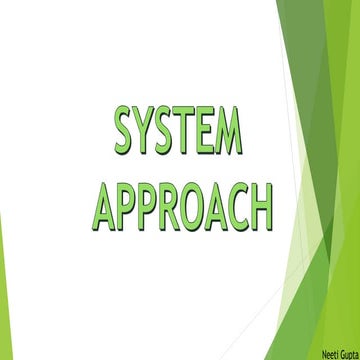 System Approach of Management | PPTX