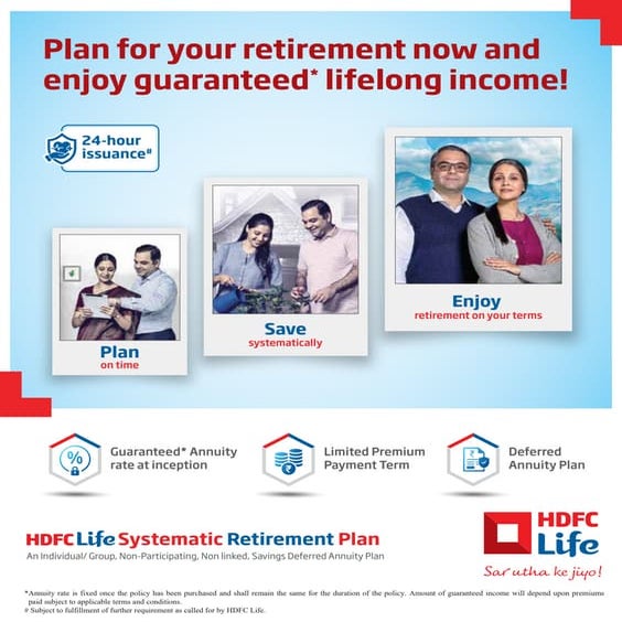 Systematic Retirement & Pension Plans Online 2023 - HDFC Life | PDF