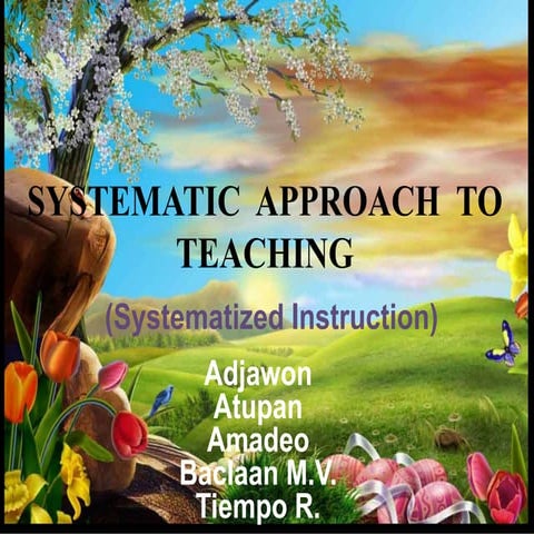 Systematic Approach Ppt Free Download