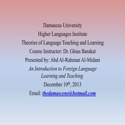 Systematic Competence of English Language | PPTX