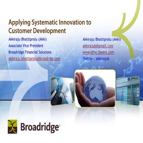 Systematic innovation to cd | PPTX | Startups | Business