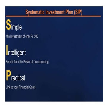 Systematic Investment Plan (SIP) | PPTX