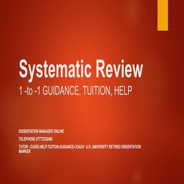 Systematic review | PPT