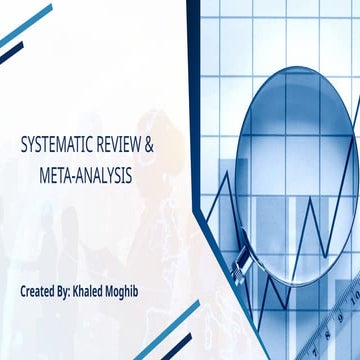 Let's learn systematic review & meta-analysis | PPT