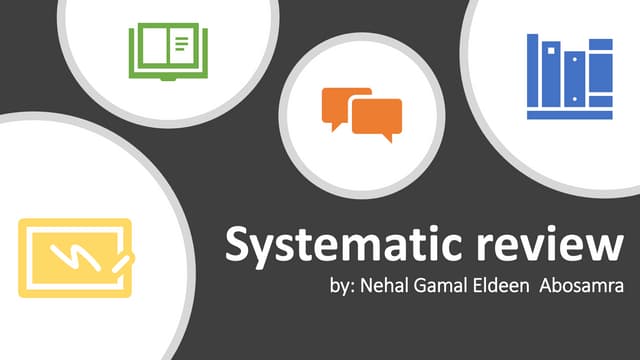 Systematic review ppt | PPT