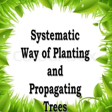 Systematic way of planting | PPT