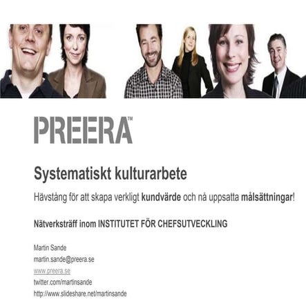 Systematiskt kulturarbete icu grupper pa2 | PPTX