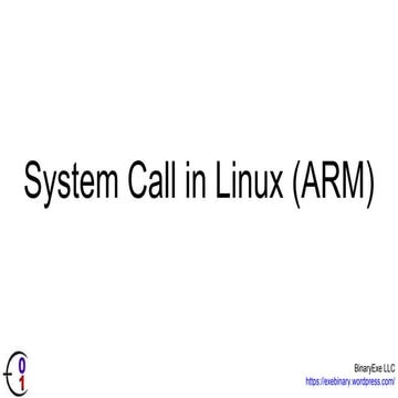 System call | PPT