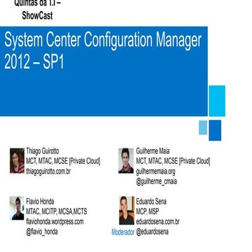 System Center Configuration Manager 2012 Sp1 | PPT