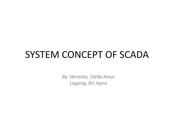 Introduction to SCADA | PPTX | Operating Systems | Computer Software and Applications