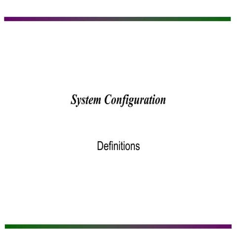 System configuration | PPT