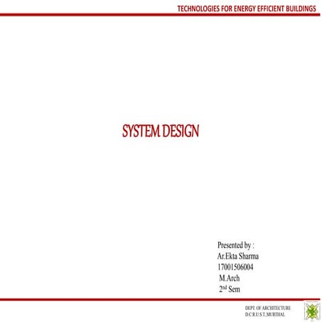 System design | PPTX