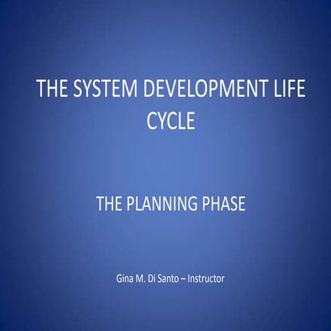 System Development Life Cycle | PPT