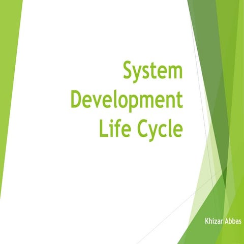 System development life cycle | PPT