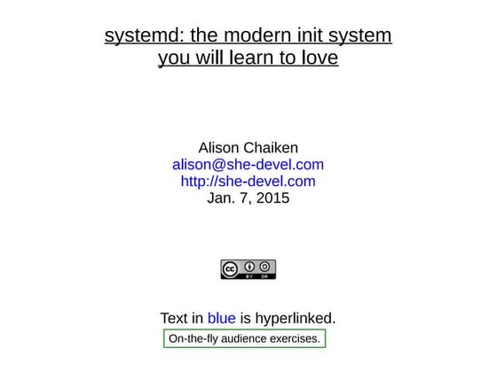 Systemd cheatsheet | PDF