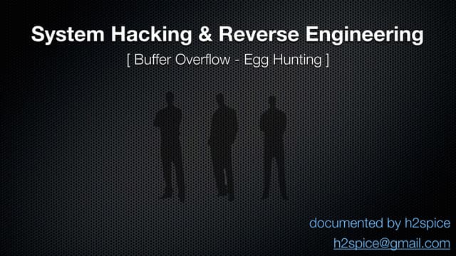 System Hacking Tutorial 3 Buffer Overflow Egg Hunting Pdf