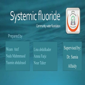 Systemic fluoride seminar by third yr students.pptx