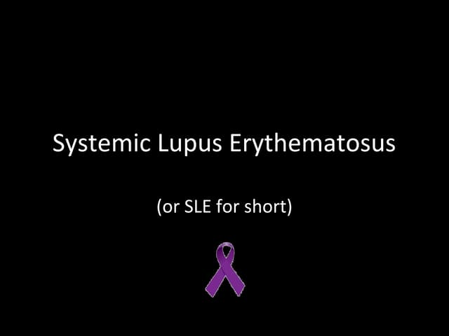 Systemic Lupus Erythematosus Ppt 0462