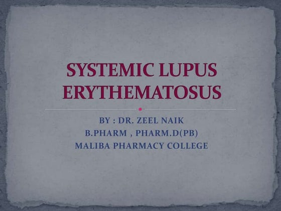 Autoimmune disorder systemic lupus erythematosis ppt | PPT