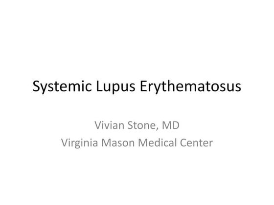 A case study on systemic lupus erythamatosus | PPT