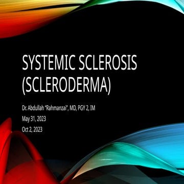 Systemic sclerosis (. Scleroderma).pptx