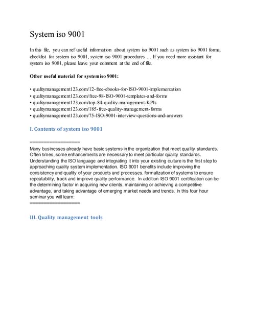 Iso 9001 process flowchart | PDF