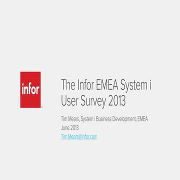 System i User Survey Infographic