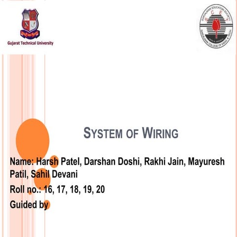 System of wiring | PPT