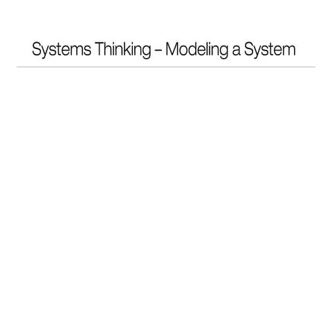 Systems modeling presentation | PPT | Chemistry | Science