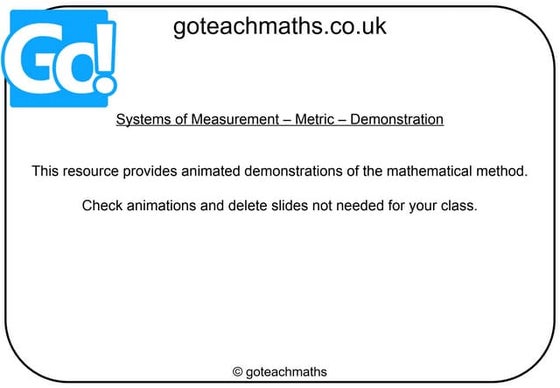 Metric System | PPT | Physics | Science