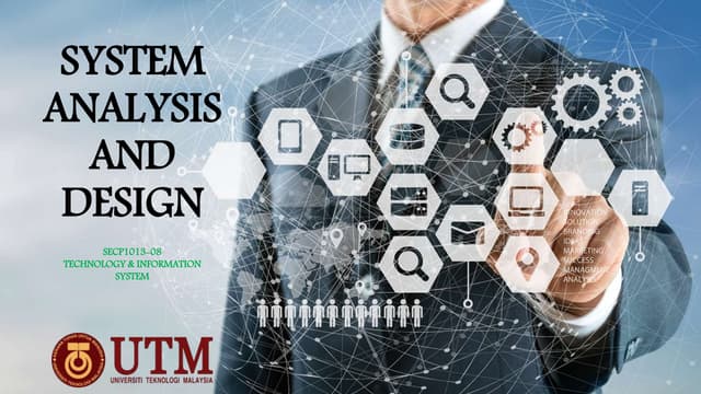 Systems Analysis And Design Pptx Computing Technology And Computing