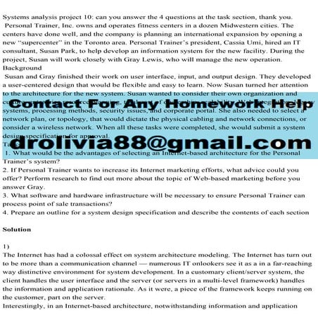 Systems analysis project 10 can you answer the 4 questions at the t.pdf