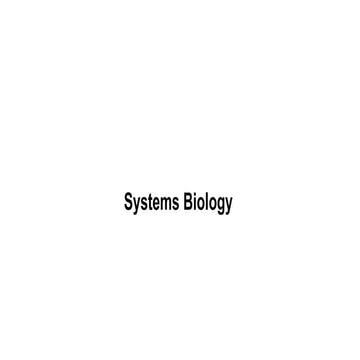 Systems Biology Presentation.pptx