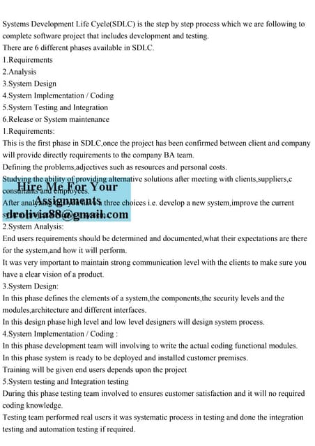 There are 7 stages in Software Development LifeCycle. Coming to SDLC.pdf