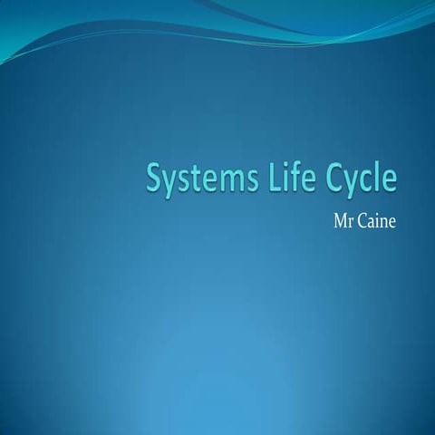 Systems Life Cycle | PPTX
