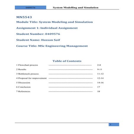 Systems modelling and simulation | PDF