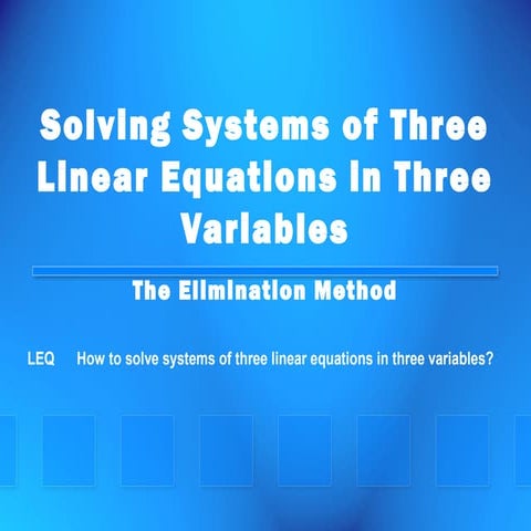 Systemsof3 equations ppt_alg2 | PPT