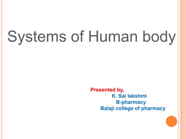 Human Body Systems PPT | PPT