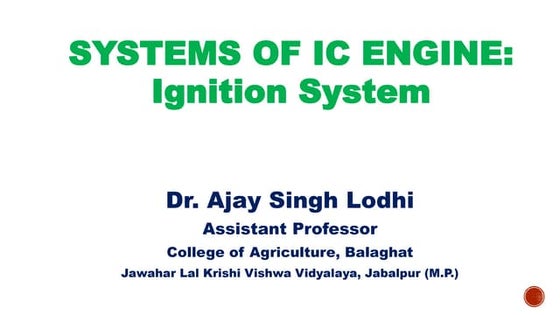Ignition system | PDF