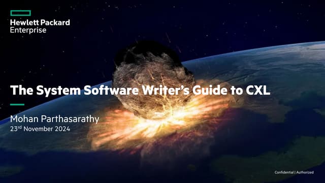 System Software Guide To Cxl Linux Kernel Meetup 2024pdf