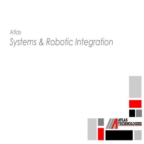 Systems Robotic Integration Ppt