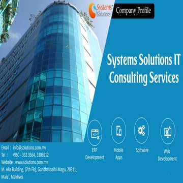 Systems Solutions Pvt.ltd -Maldives | PDF | Operating Systems ...