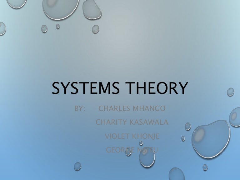Systems theory