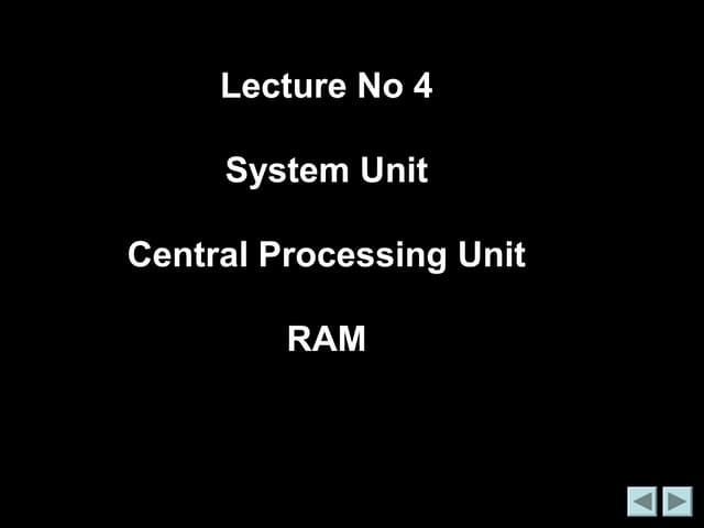 Parts of the system unit | PPTX