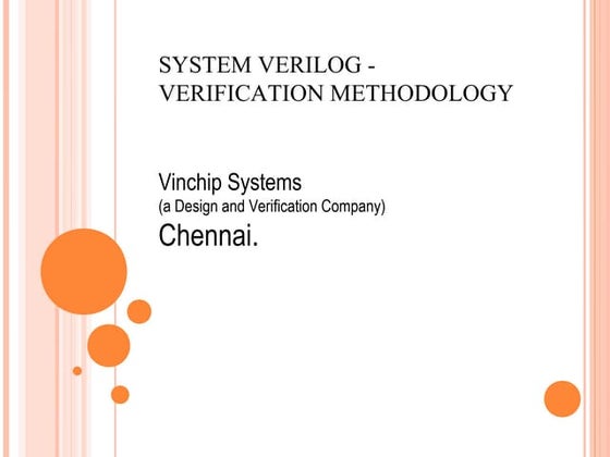 Uvm Architecture For Verification Pdf Computer Software And Applications Computing
