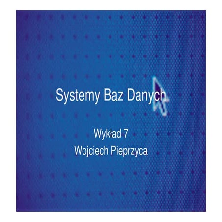 Systemy baz danych | PDF