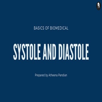 Systole and diastole human heart | PDF