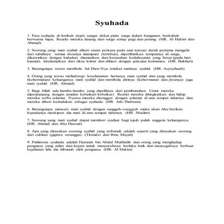 Syuhada | DOCX