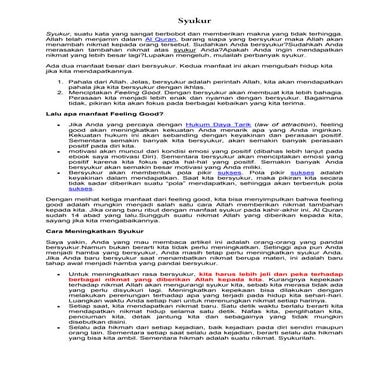 Syukur | PDF